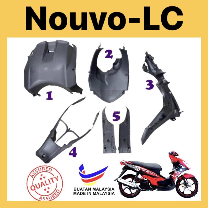 YAMAHA NOUVO LC NOUVOLC Cover Inner Body Set KAVER HITAM CAVER Coverset ...