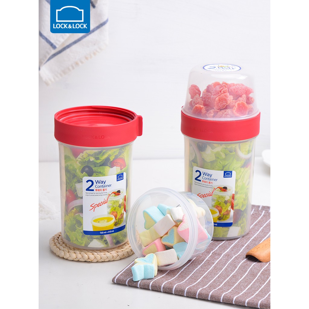Storage Boxes-Kunci dan Gesper Double-Layer Plastik Dimeteraikan Tin ...