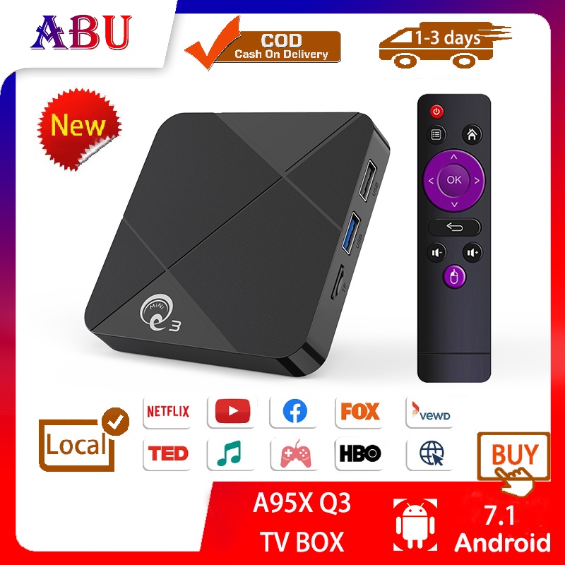 tv box mini q3 android box S905L 2.4G WiFi smarter tvbox YouTube ...