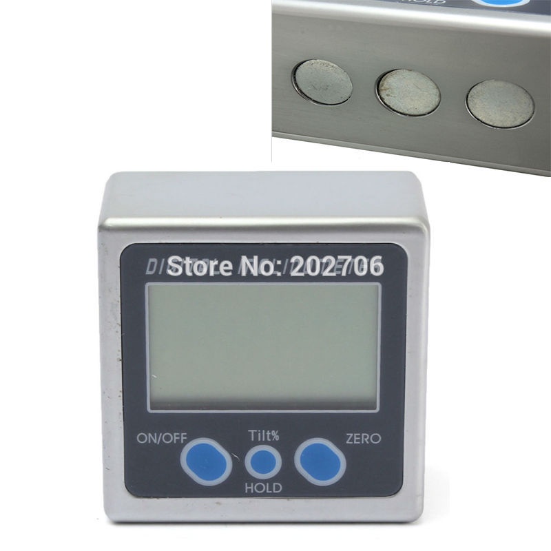 Digital Bevel Box Angle Gauge Meter Mini Digital Protractor 360 Degrees ...