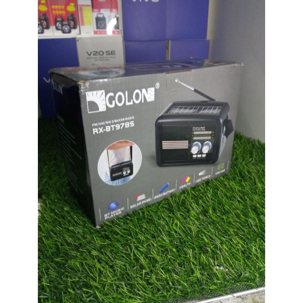 GOLON🔥🔥RX-BT9785 ⚡SOLAR POWER RADIO📻 | Shopee Malaysia