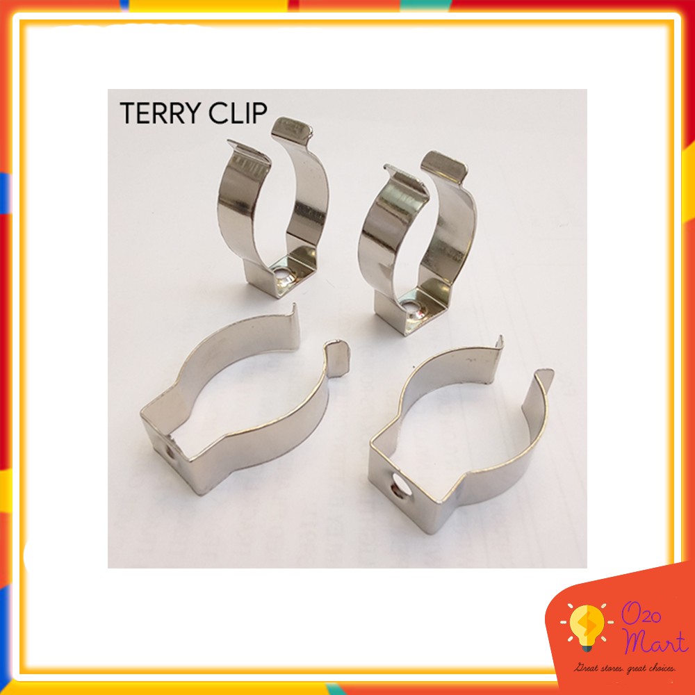 HEAVY DUTY TERRY CLIP / SPRING CLIP FOR T8 FLUORESCENT TUBE / PIPE ...