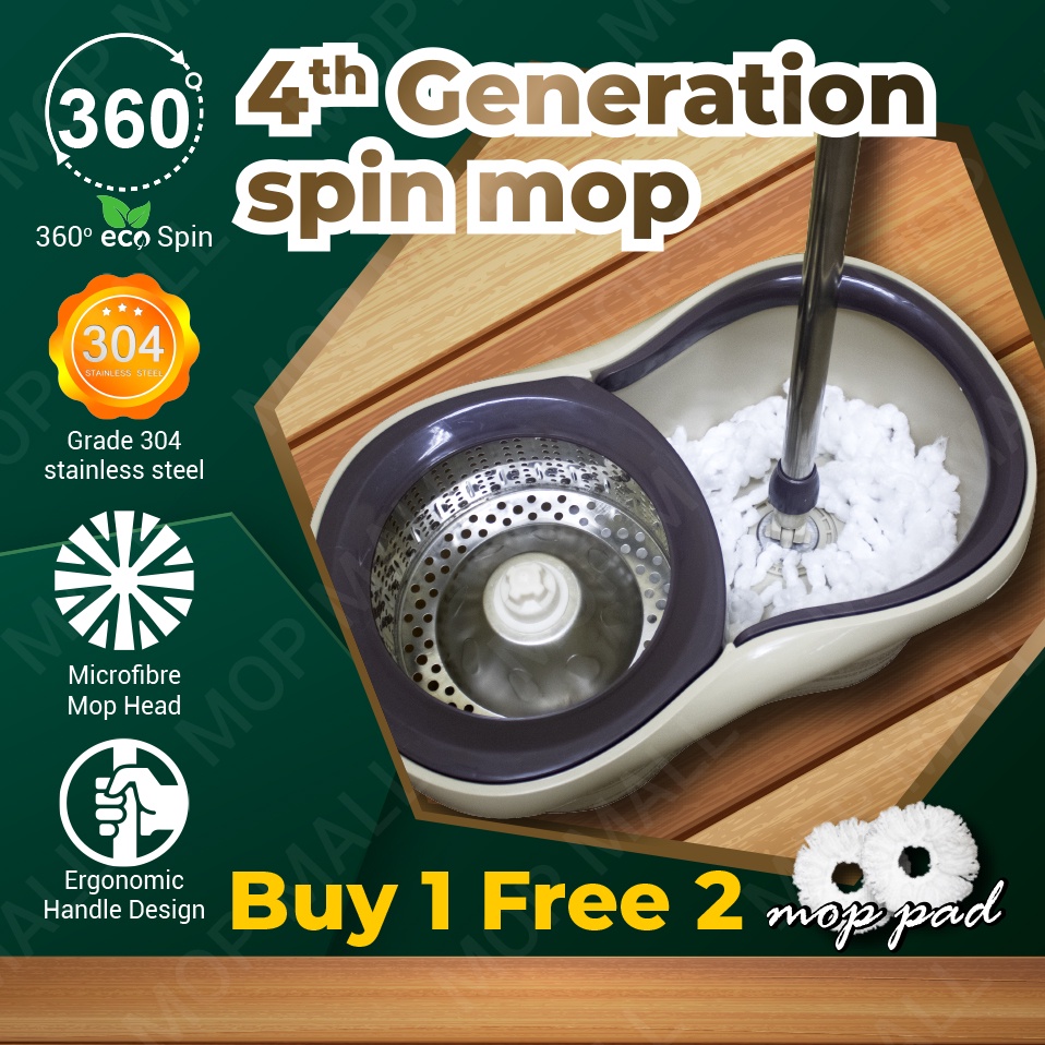 Mopmall Mop Lantai Spin Mop And Bucket Set mop Lantai Spinning Mops ...