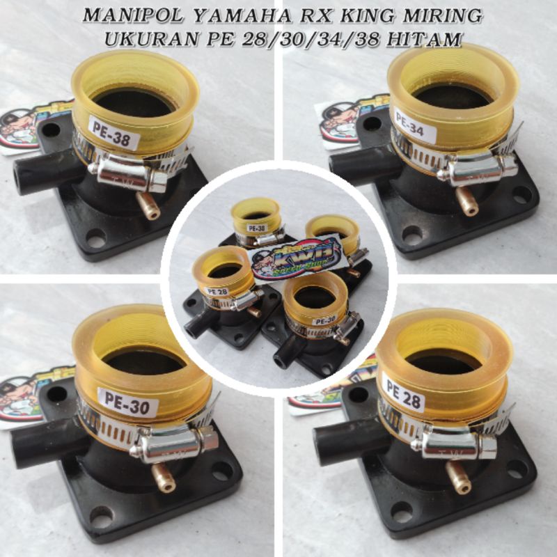 Teflon intake manifold RX King straight model tilted model carburetor ...