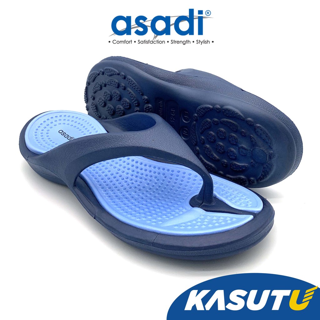 Asadi Men Rubber Slipper Selipar Getah Lelaki | Kasut U Blue ...