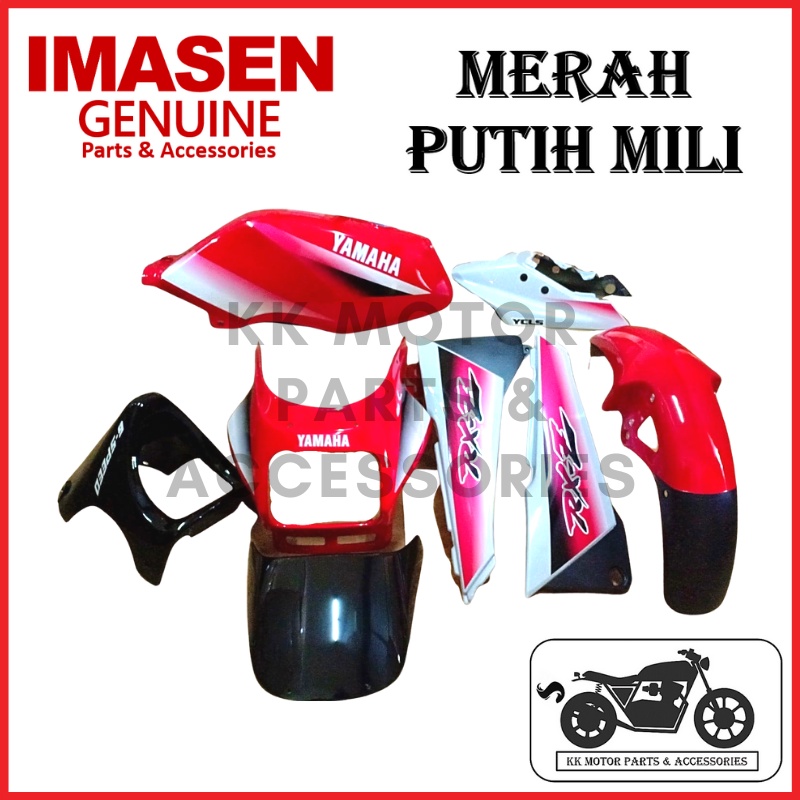 [FULL TANAM !!!] COVERSET RXZ IMASEN MERAH MILI / MERAH PUTIH / MERAH ...