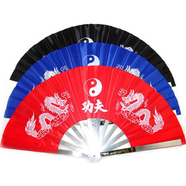 Chinese KungFu Fan Stainless Steel Taiji Fan Wushu Performance Fan ...