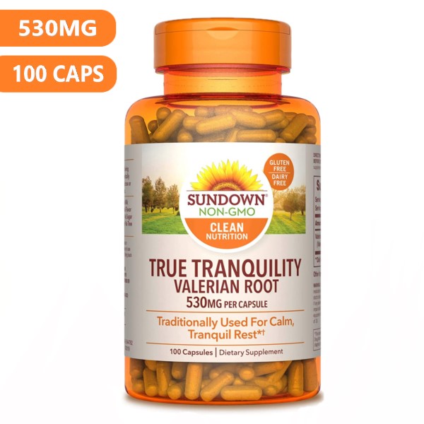 Sundown Naturals, True Tranquility, Valerian Root, 530 mg, 100 Capsules ...