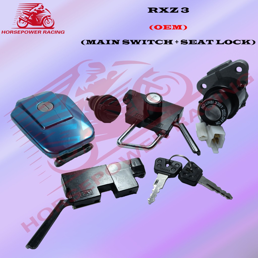 RXZ 3 ORI THAI IGNITION MAIN SWITCH ASSY + SEAT LOCK YAMAHA | Shopee ...