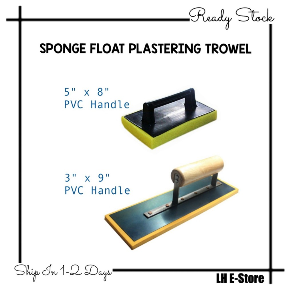Sponge Float Plastering Cement Trowel With PVC Handle/Wooden Handle 灰抹 ...