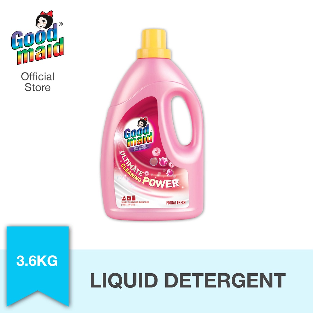 Goodmaid Con Laundry Liquid Detergent - Floral Fresh (3.6kg) | Shopee ...