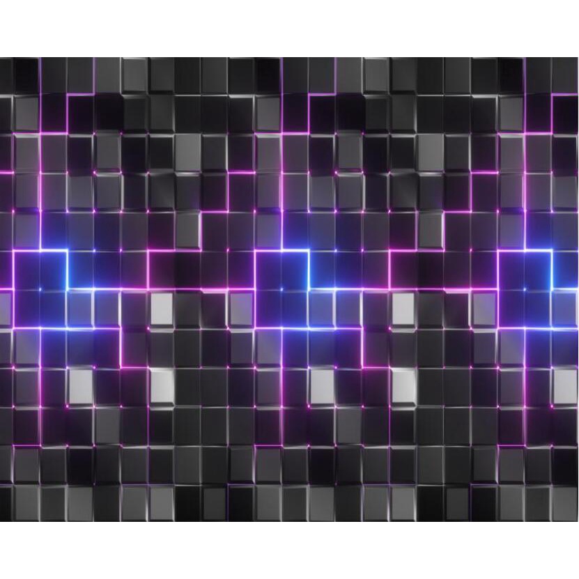 Custom 3D Stereo Abstract Lines Geometric Starry Sky Circuit Board ...