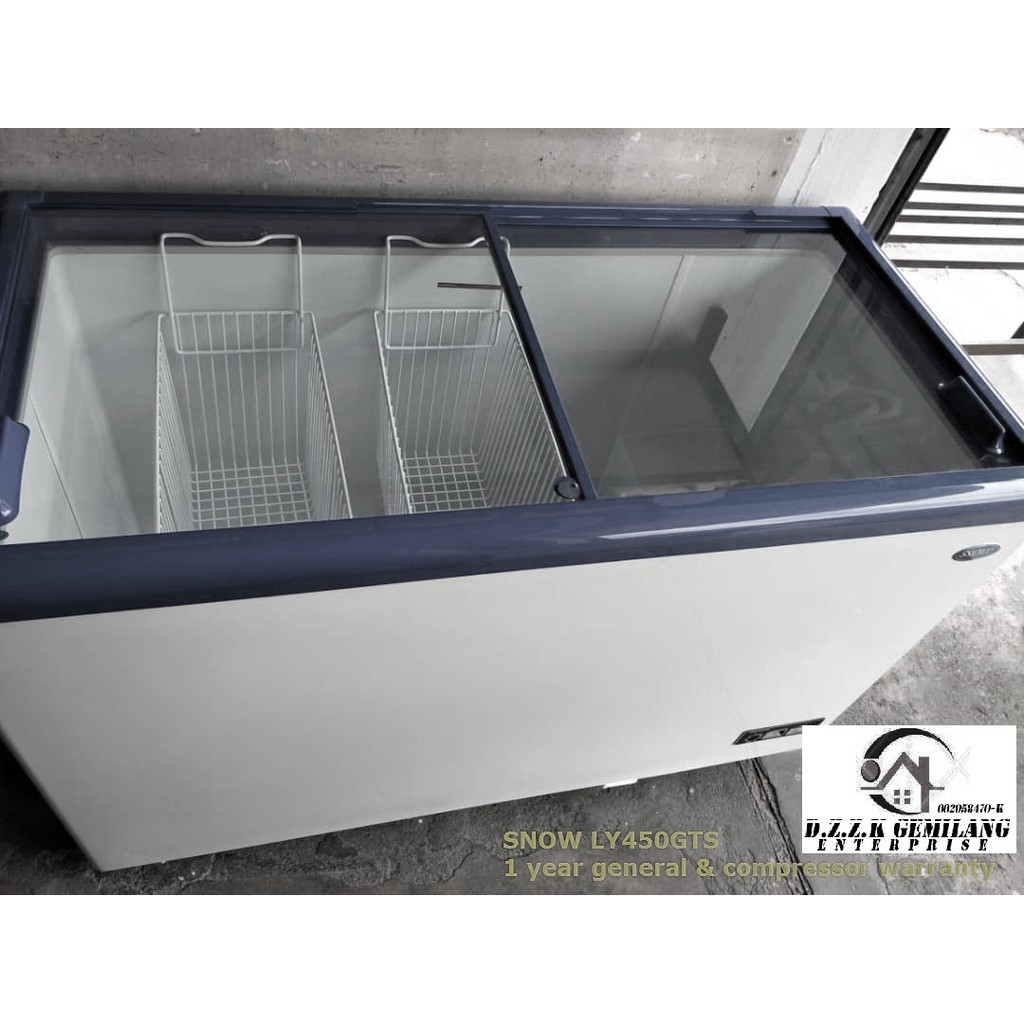 SNOW LY450GL - 420L Glass Door Freezer | Shopee Malaysia