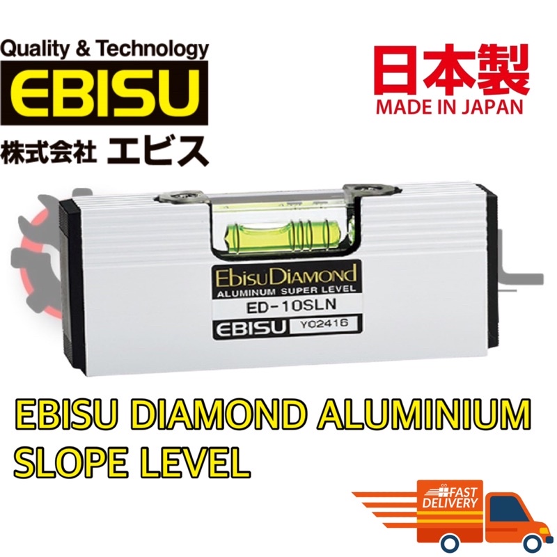 🇲🇾 READY STOCK 🇲🇾 EBISU DIAMOND ALUMINIUM SLOPE LEVEL (100MM) ED-10SLMN 🇯🇵 MADE IN JAPAN ...