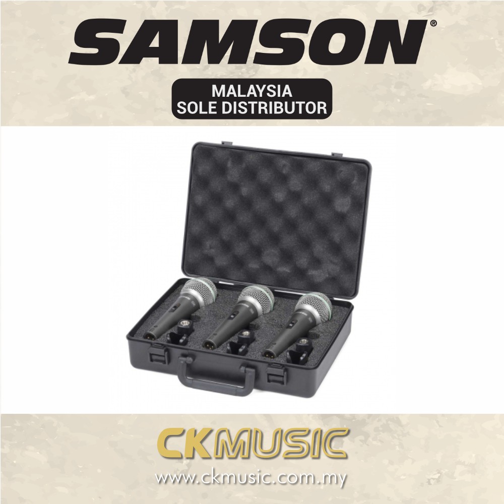Samson Q6 Dynamic Microphone (3 Pack) | Shopee Malaysia