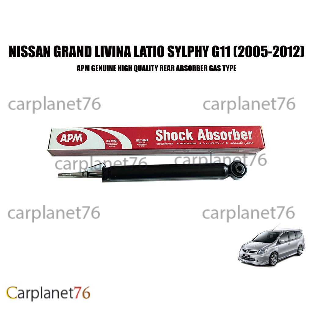 NISSAN GRAND LIVINA LATIO SYLPHY G11 (2005-2012) REAR ABSORBER GAS TYPE ...