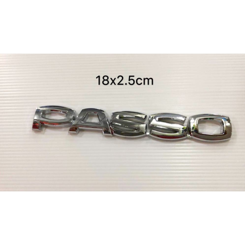 EMBLEM LOGO TOYOTA PASSO MYVI HANA BOON Perodua Myvi Passo | Shopee ...