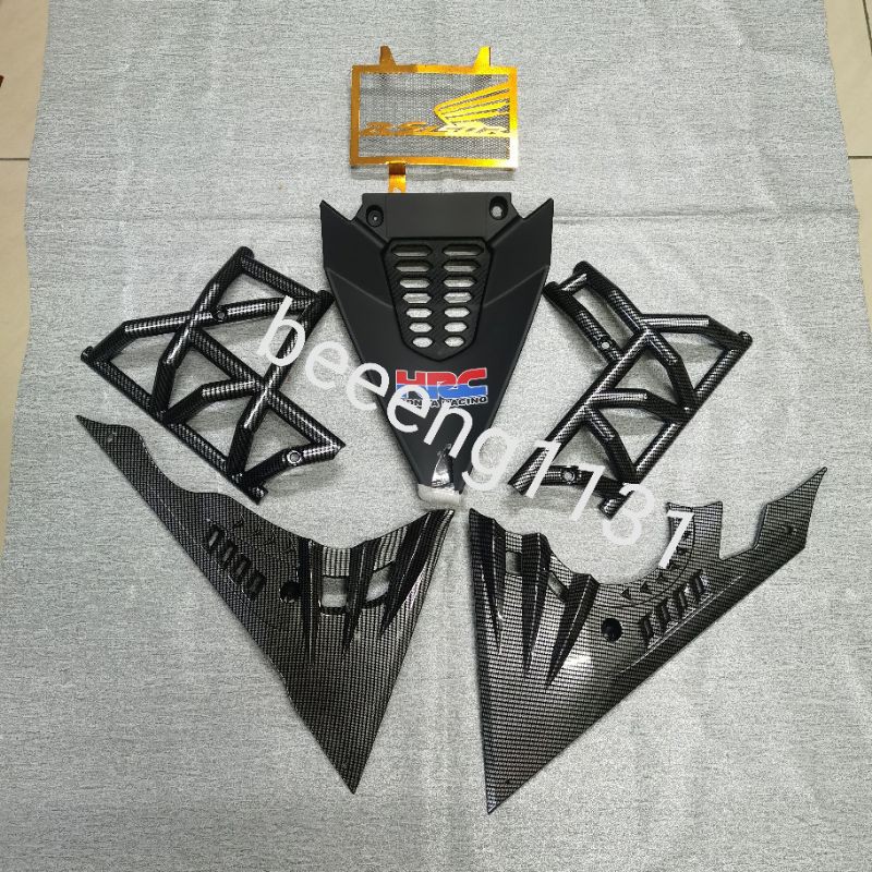 🔥RS150 set Package 4 in 1-V1/V2🔥Bellypat Carbon+Engine cover Black ...