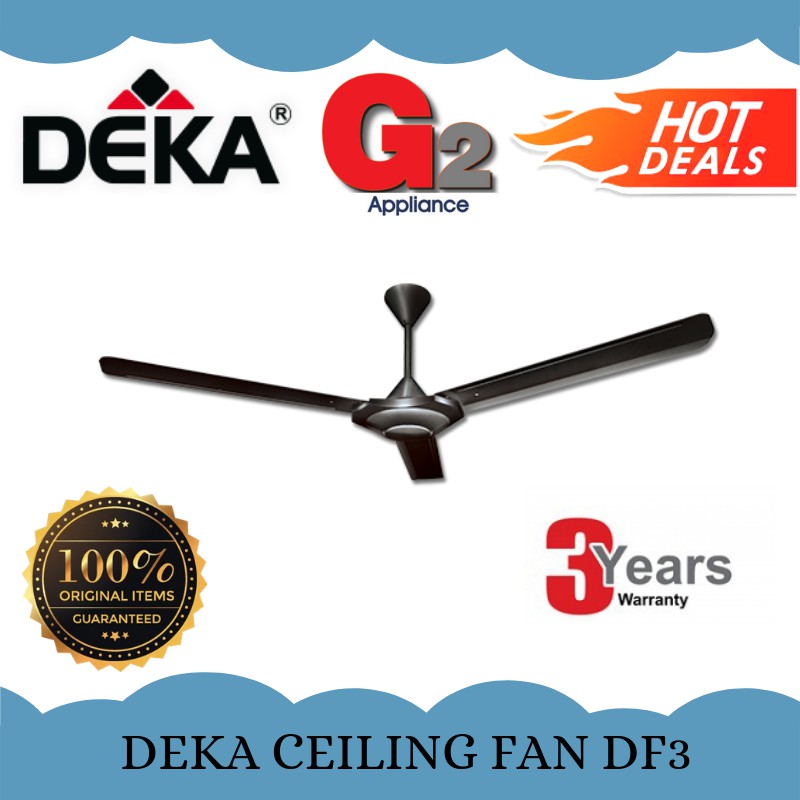 DEKA CEILING FAN 5 SPEED DF3 60" - DEKA MALAYSIA | Shopee Malaysia