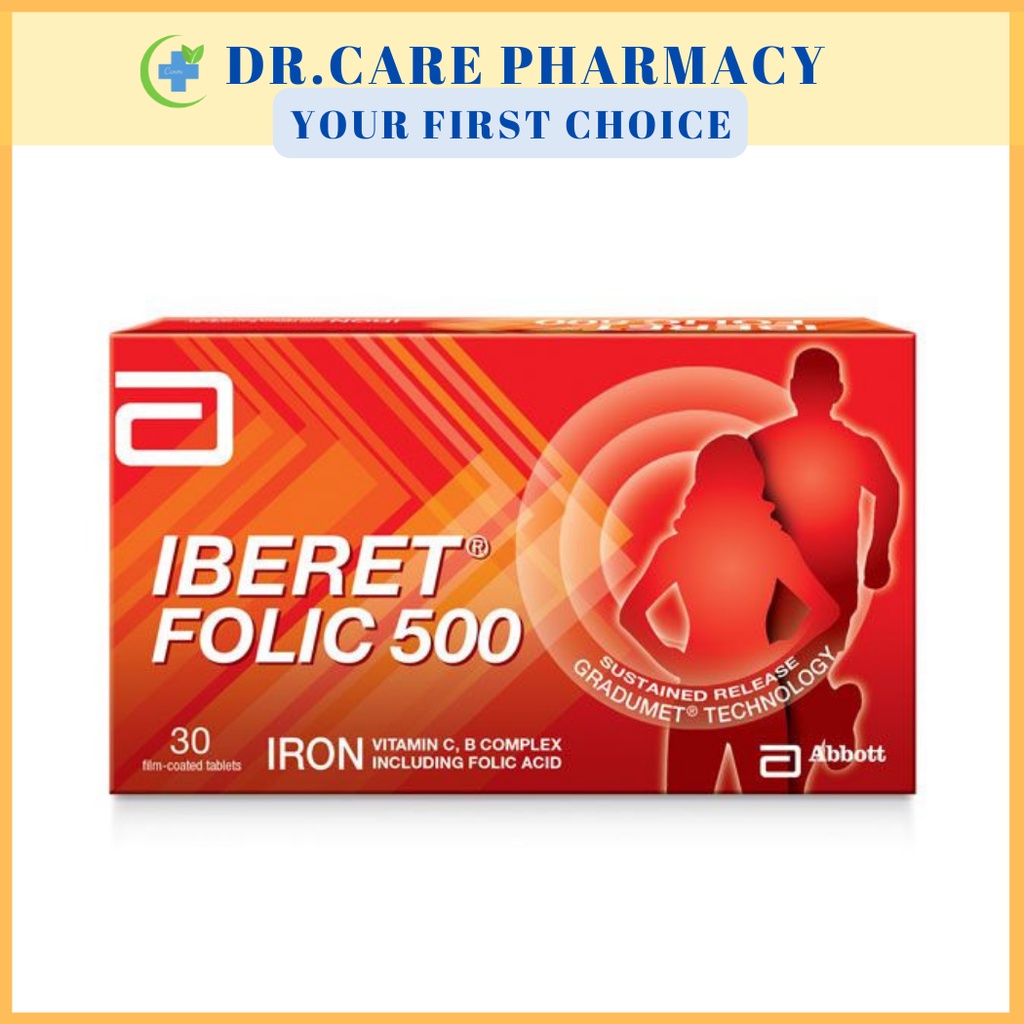 Iberet Folic 500 30 tablets | Shopee Malaysia