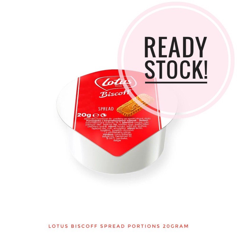 CLEARANCE Lotus Biscoff Smooth Spread Portions mini on the go 20g door ...