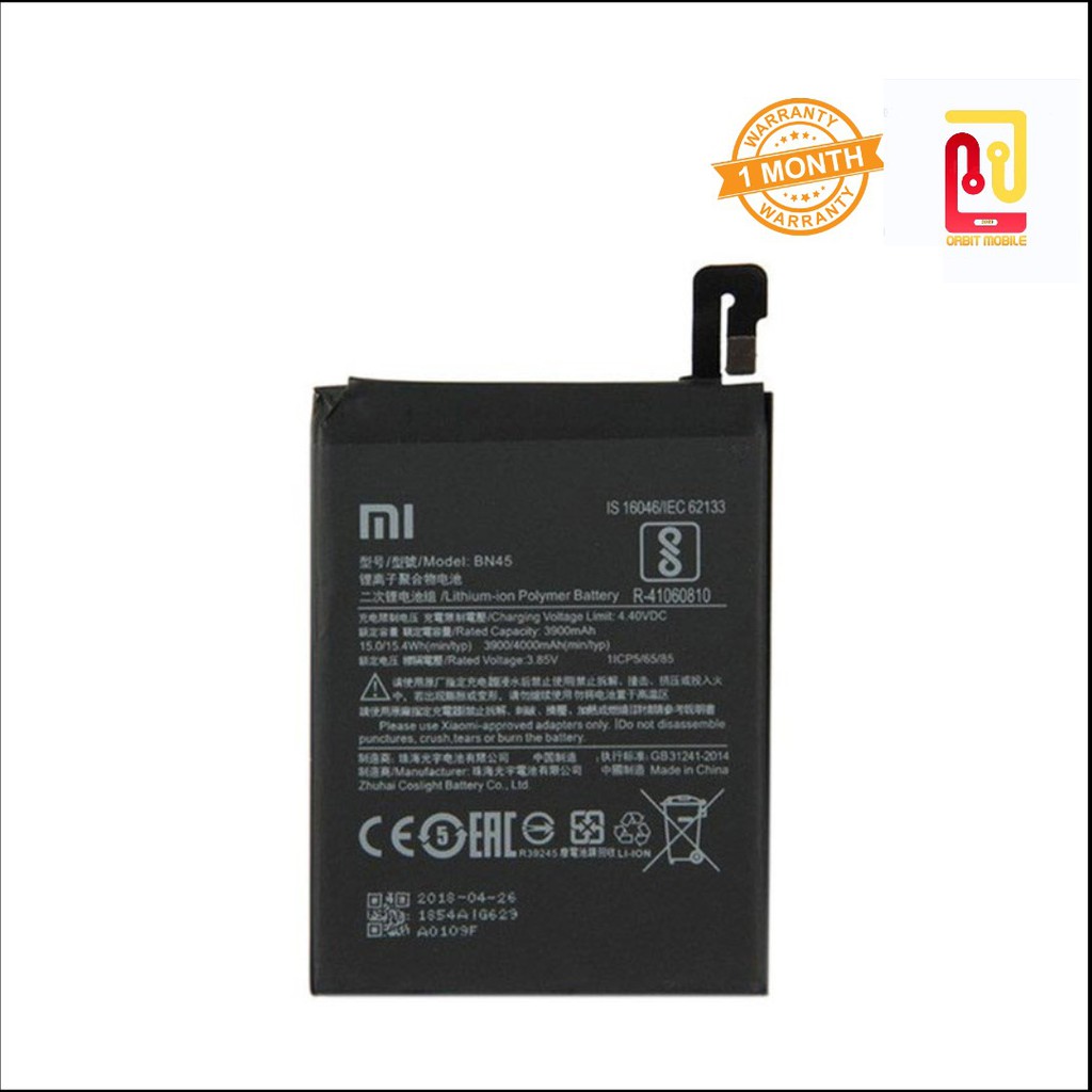 ORIGINAL REDMI NOTE 5 / REDMI NOTE 5 PRO BATTERY BATERI BN45 (3900 mAh ...