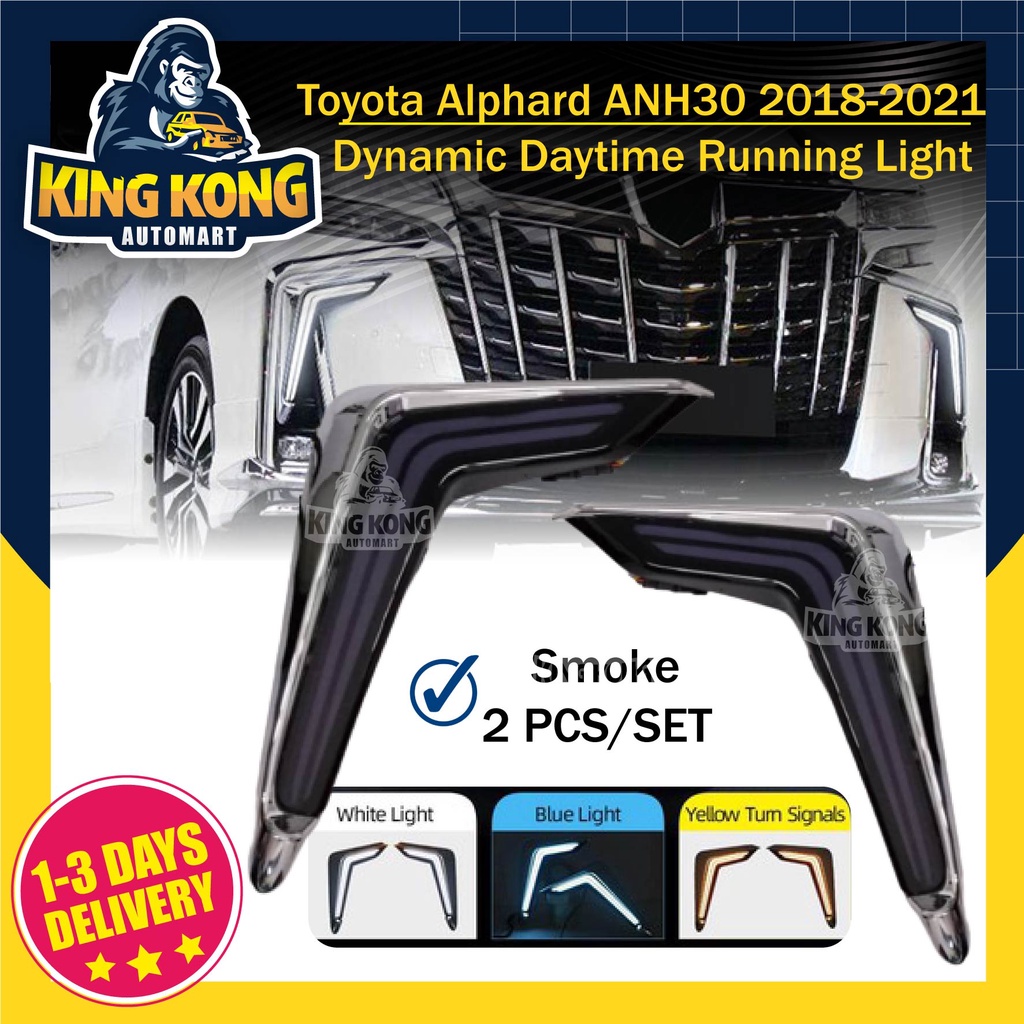 Toyota Alphard 2018 2019 2020 2021 front led drl daylight lamp 3 in 1 ...