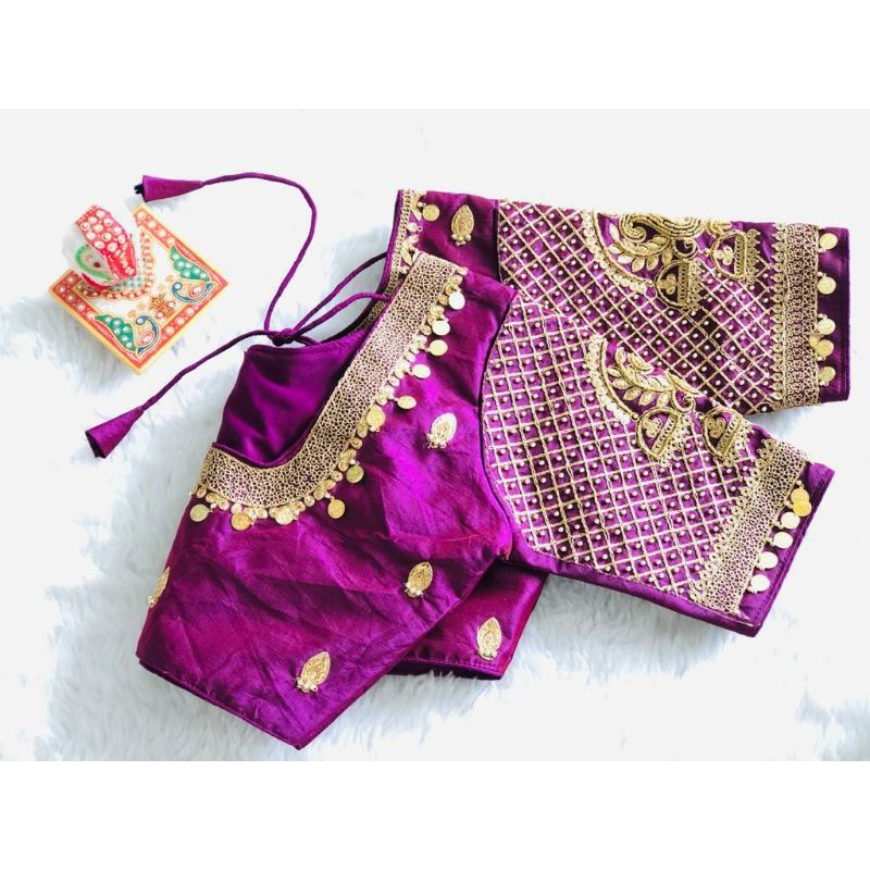 Trendy Mangam Work Readymade Saree Blouse | Shopee Malaysia