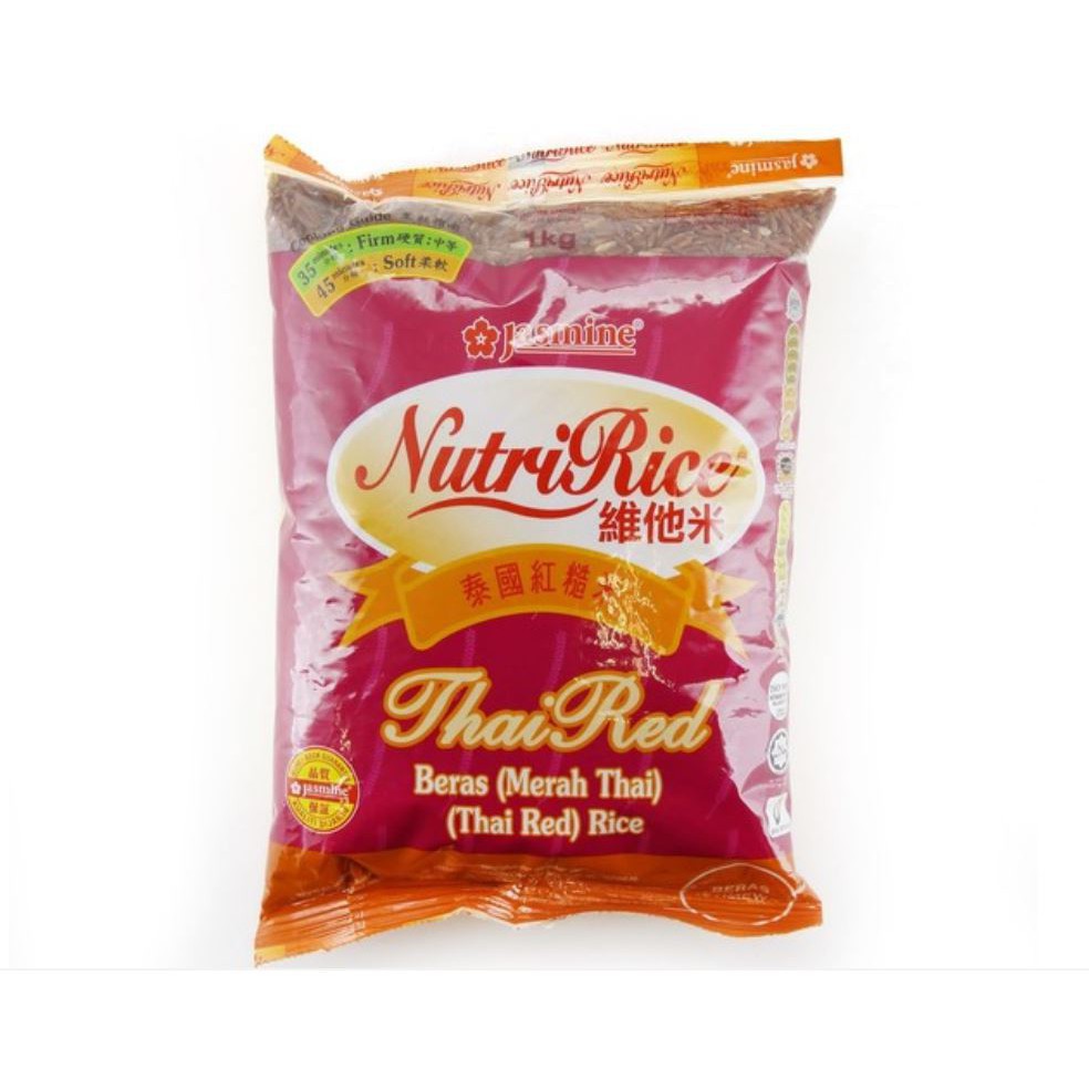 100% ORIGINAL Jasmine NutriRice Thai Red 1KG | Shopee Malaysia
