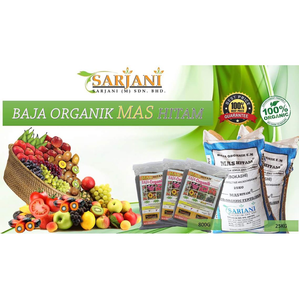 Baja Organik Mas Hitam 800g / Serbuk & Butir | Shopee Malaysia