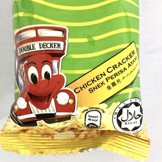 Double Decker Mini Crackers 10gm x 6pkt Prawn Chicken Snacks Makanan ...