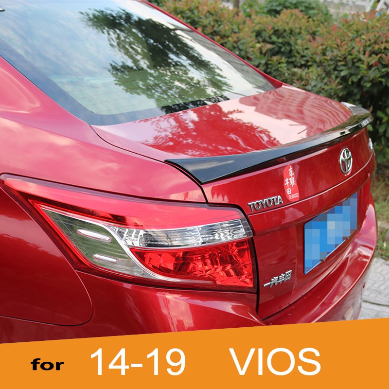 VIOS 2014-2019 ABS Plastic Car Rear Wing Lip Spoiler for Toyota VIOS ...