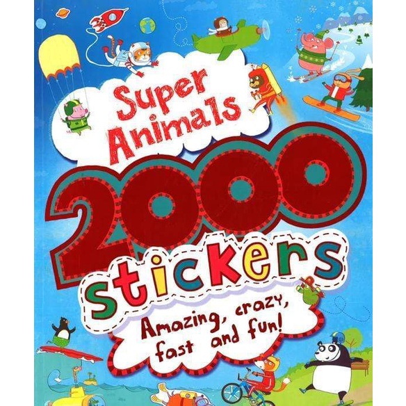 (BBW) Super Animals 2000 Stickers (ISBN:9781472307316) | Shopee Malaysia
