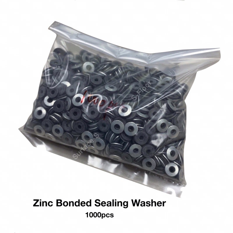 🔥Ready Stock🔥Zinc Bonded Sealing Washers EPDM Rubber Waterproof/ #08 ...