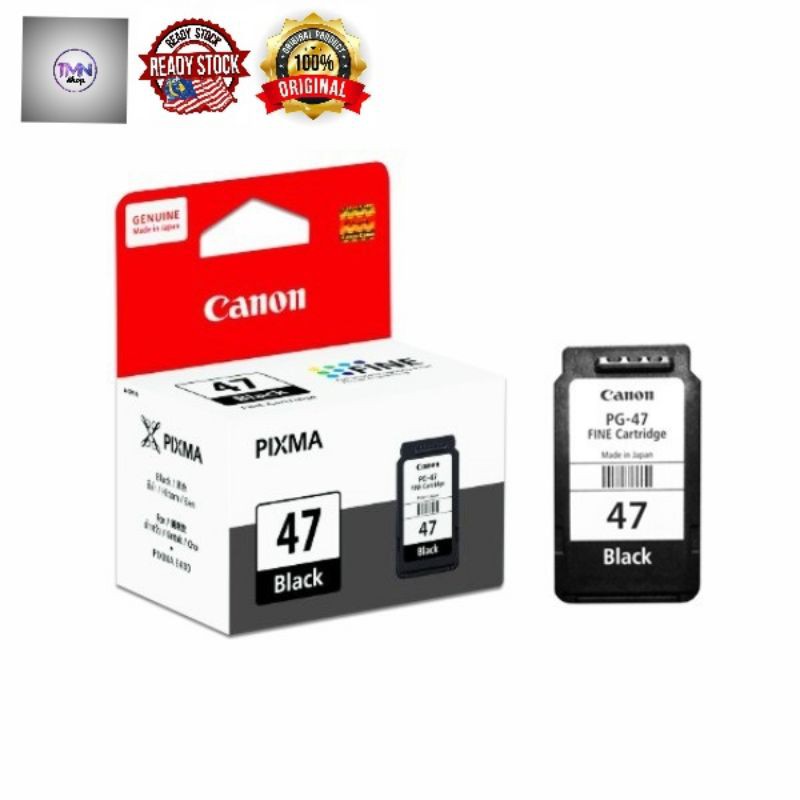 INK CANON 47 BLACK ORIGINAL | Shopee Malaysia