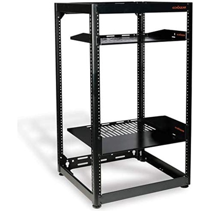 Open Frame Rack for Servers & AV Gear - Wall Mountable Design Includes ...