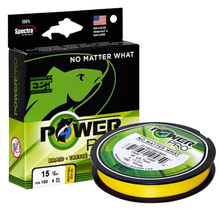 NEW POWER PRO BRAIDED LINE 150YDS MADE IN USA Ultra Strong Braided Line ...