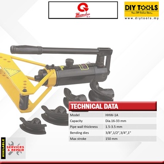 𝐓𝐋𝐏 𝐇𝐔𝐀𝐍𝐇𝐔 1 Inches Manual Hydraulic Pipe Bender (HHW-1A) | Shopee Malaysia