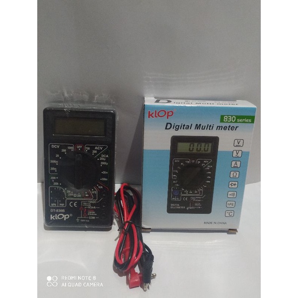 Multitester Multimeter Avometer DIGITAL MULTI METER Small DT830B Brand ...
