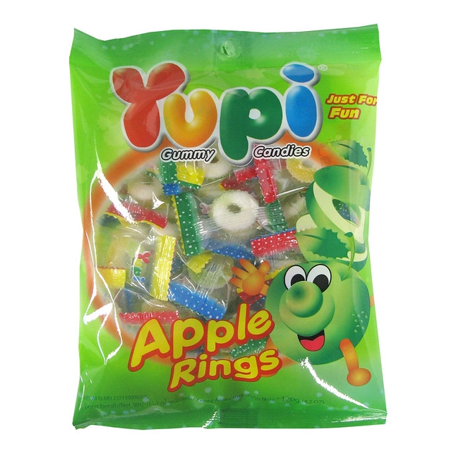 120g Original Yupi Apple Rings Gummy Candy HALAL (LOCAL READY STOCKS ...