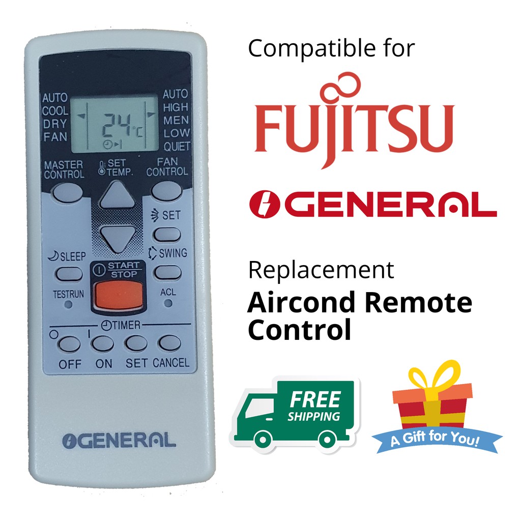 Fujitsu General Aircond AR-JE6 Remote Control compatible with AR-JE4 AR ...