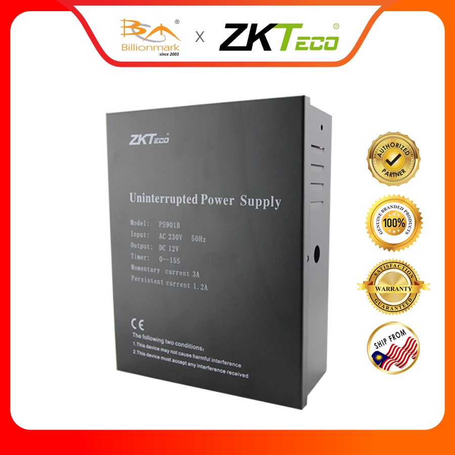 ZKTeco 12VDC 5A Uninterrupted Power Supply with Battery charger in ...
