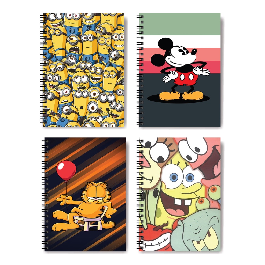 100pgs Cartoon A5 Notebook / Journal / Buku Nota -Blank-Line-Dot-Grid ...