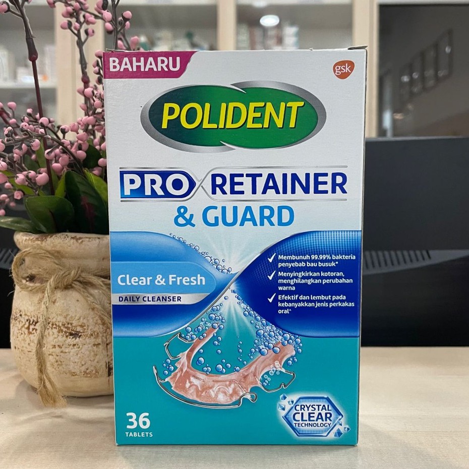 Polident Denture Cleanser 36's (3 Minute Anti-Bacterial / Whitening ...