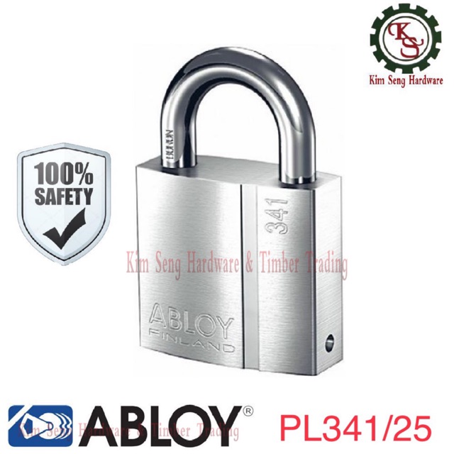 ABLOY GENUINE PL341/25 57MM TOUGH BRASS PADLOCK (FINLAND) | Shopee Malaysia