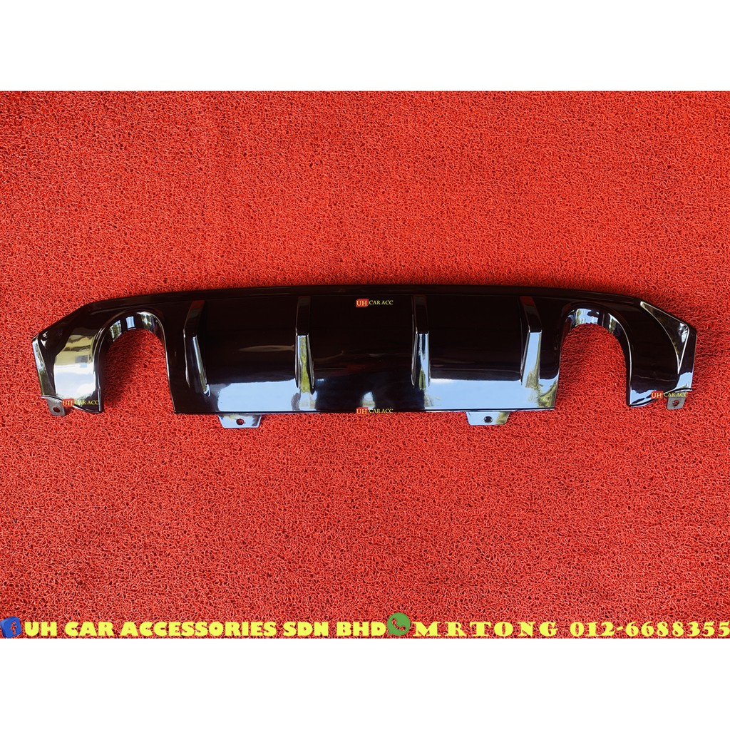 Honda Civic Fc 2016-2021 Rear Bumper Diffuser Lip Lips Lower Garnish ...