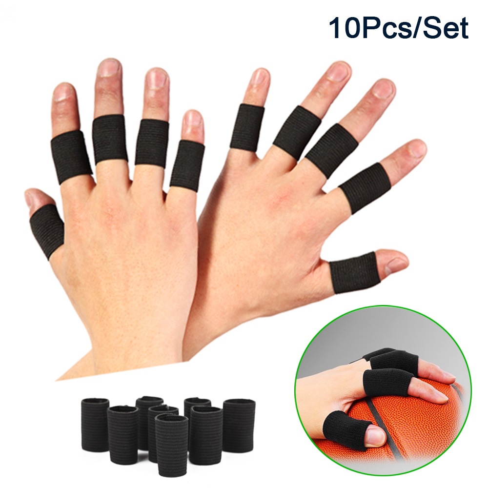 10/11Pcs Elastic Sports Finger Sleeves Arthritis Support Finger Guard ...