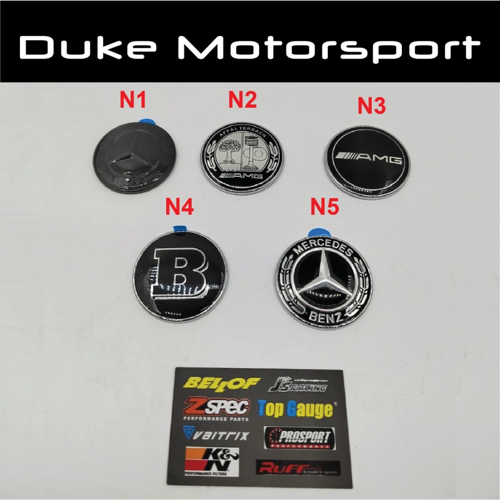 *READY STOKE* Mercedes Benz Bonnet Logo Emblem Badge 57MM Mercedes ...