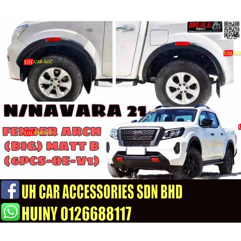 Nissan Navara Np300 Pro 4x PP Fender Arch Flare Flares Cover Matt Black ...
