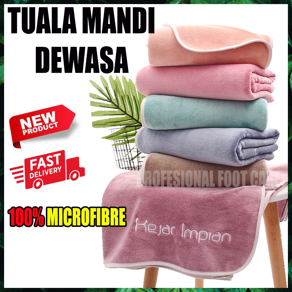 TOWEL TUALA MANDI 100% SERAP AIR TOWEL MICROFIBER Bath Towel Quick ...